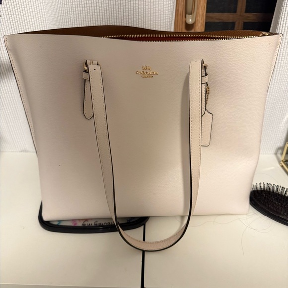 Coach | Bags | Coach Cream Mollie Tote Bag | Poshmark